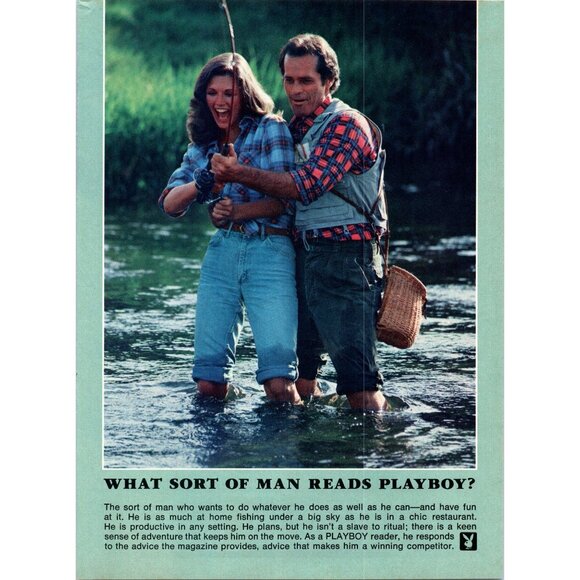PLAYBOY | Art | 981 What Sort Of Man Reads Playboy Vintage Print Ad ...